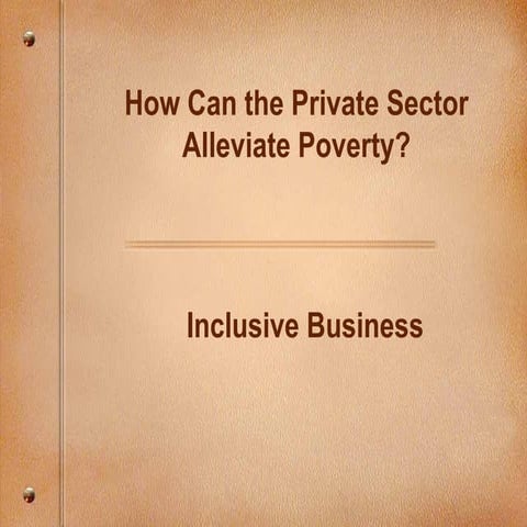 4 Inclusive Business | PPT