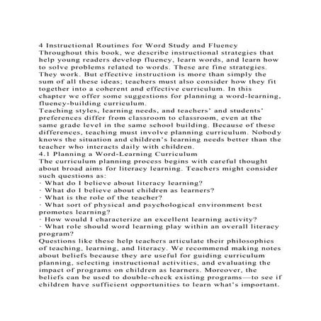 4 Instructional Routines for Word Study and FluencyThroughout th.docx