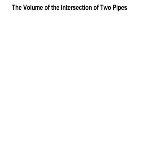 4 intersection of two pipes | PPT
