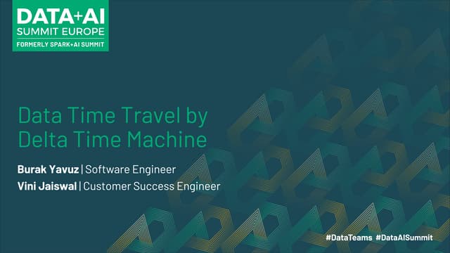 Data Time Travel by Delta Time Machine | PPT Data Time Travel by Delta Time Machine | PPT