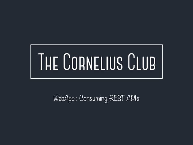 Webapp 4 Consuming Rest Apis Ppt