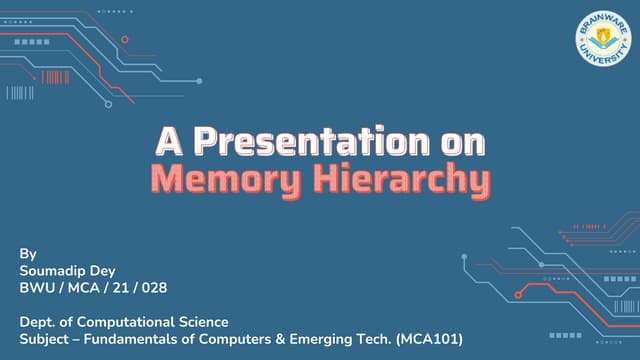 Memory Hierarchy Ppt