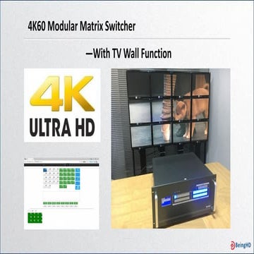 4k60 modular matrix with Video wall function | PDF