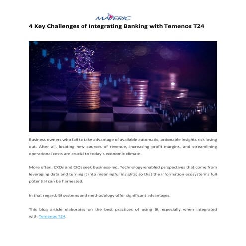 An Overview of Temenos T24 Functional and Technical | PPTX