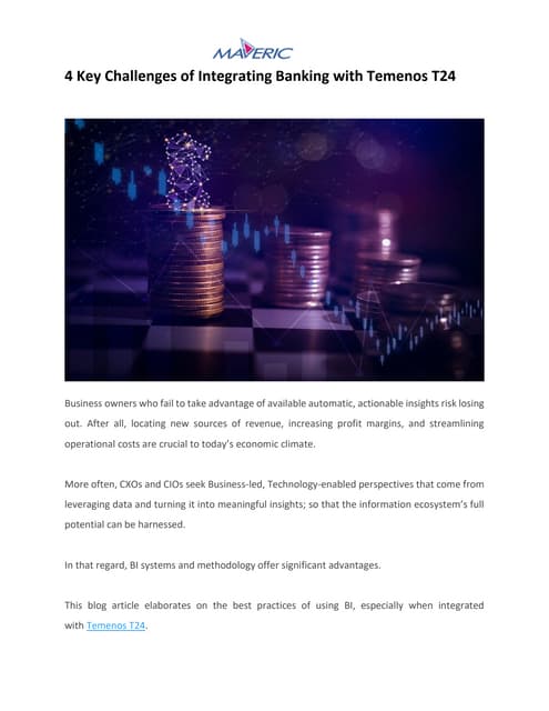 Temenos T24 Training.pptx | Business Banking & Finance | Business