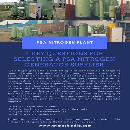 PSA Nitrogen Plant | PPTX
