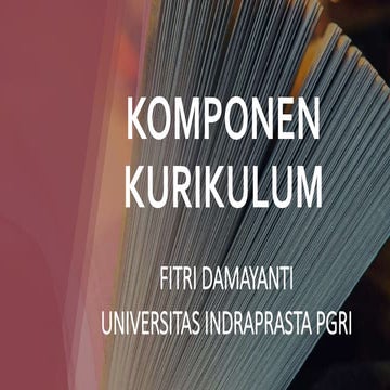 Komponen Kurikulum | PPT