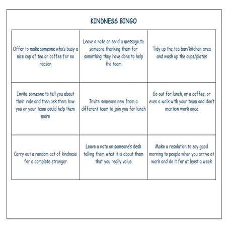 Kindness Bingo | PPT