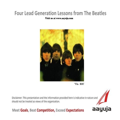 4 Lead Generation Lessons from The Beatles | PPT