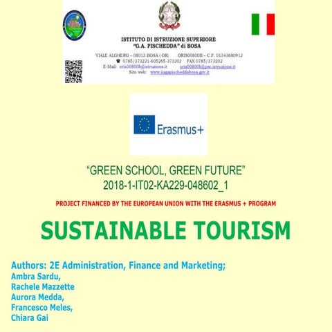 LESSON PLAN on SUSTAINABLE TOURISM | PPTX