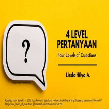 4 Levels of Questions | PDF
