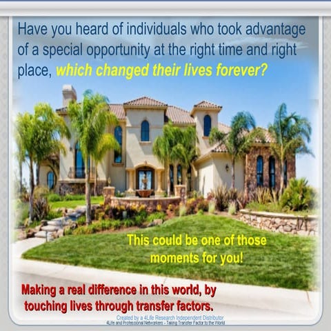 4 Life Opportunity Presentation | PPT