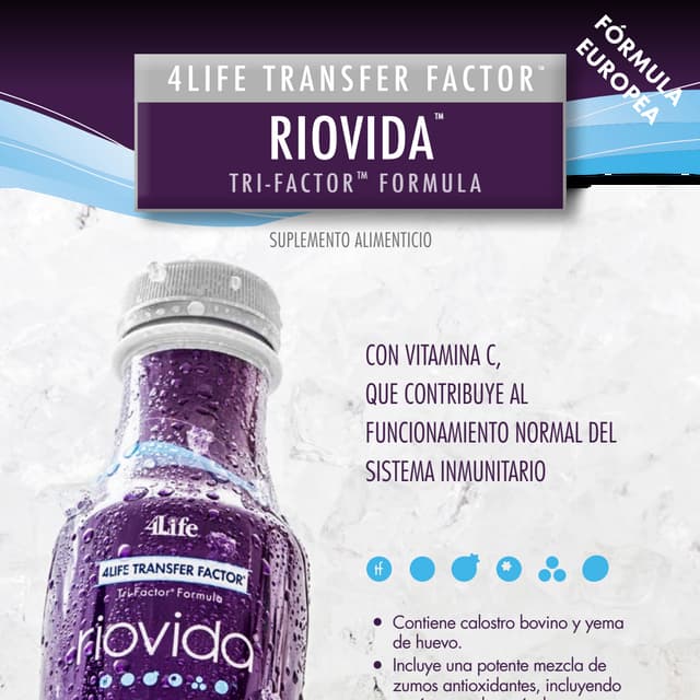 4Life Transfer Factor™ RioVida™ Tri-Factor™ Formula | PDF