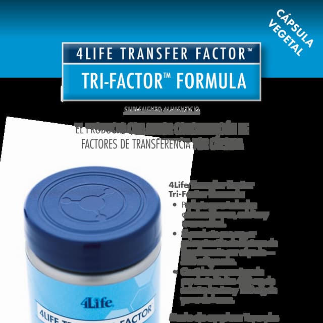 4Life Transfer Factor™ Tri-Factor™ Formula | PDF