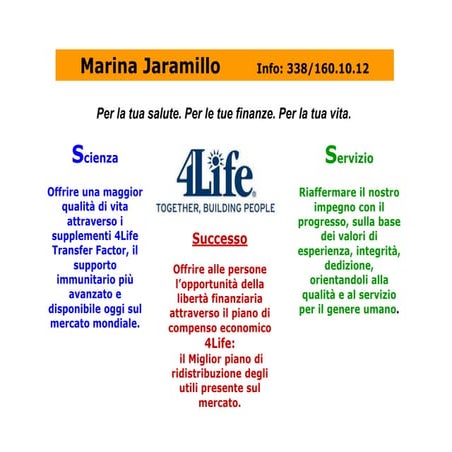 4life attività | PDF