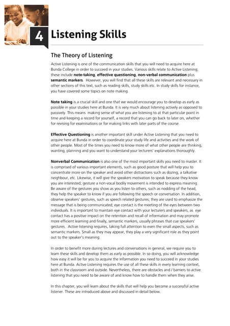 Listening skills | PPT | Digital Audio | Computer Software and Applications