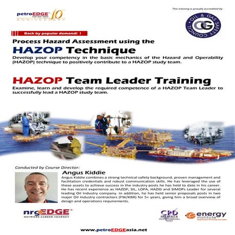 PD212 Hazop Technique & Team Leader Traning | PDF