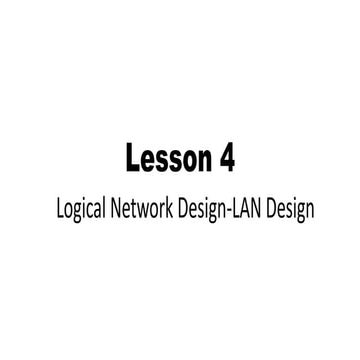 4 logical network design lan design | PPTX