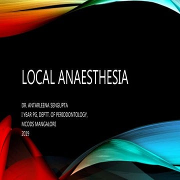 Local anesthesia | PPT