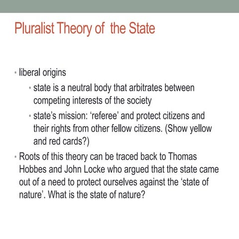 4 main theories on the state | PPTX