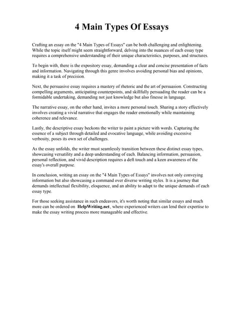 Four Types Of Essays.pdf