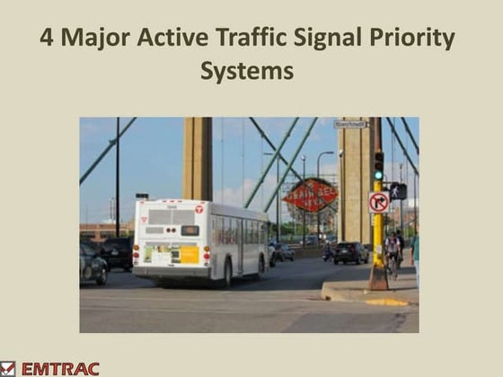 Transit Signal Priority System - All you need to know about | PDF