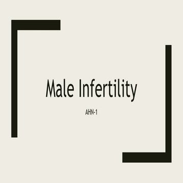 Male Infertility, Educational Platform.pptx