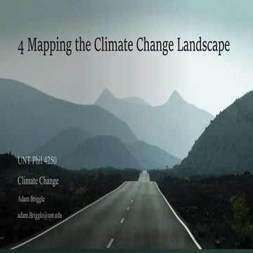 4. Mapping the climate change landscape | PPTX