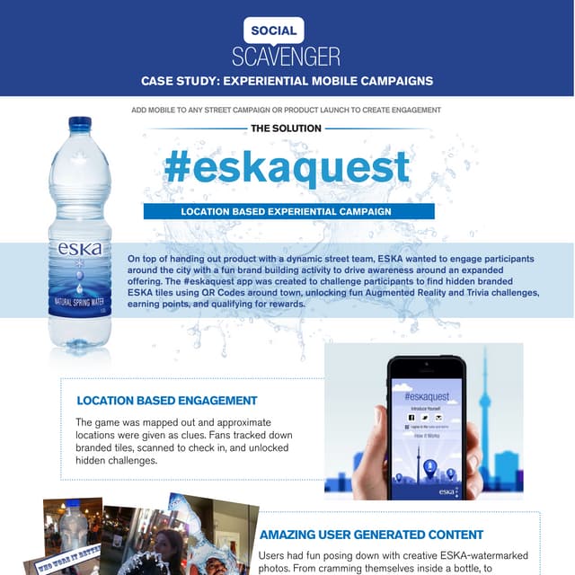 Eska experiential-mobile-case-study | PDF | Content Production | Hobbies & Interests