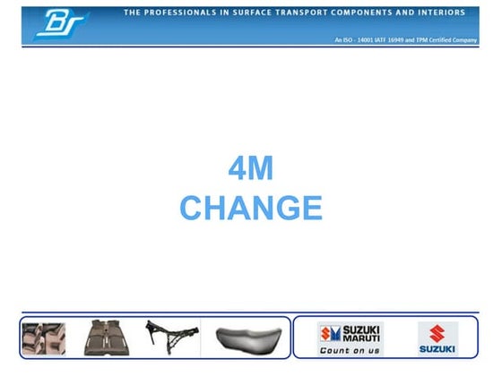 Change Management - 4 m change | PPTX