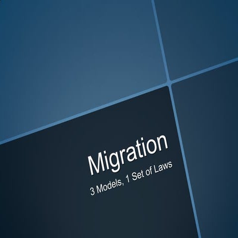 4 migration models (or laws) | PPTX