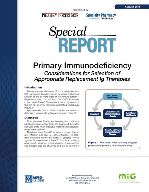 Intravenous immunoglobulin therapy (IVIG) | PPTX