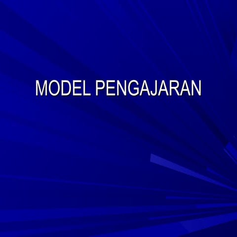 4 model pengajaran | PPT