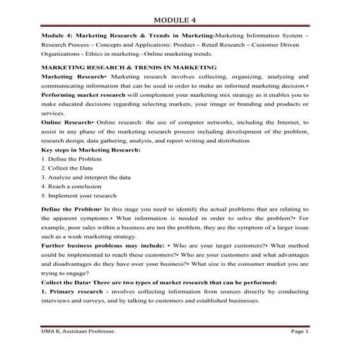 4 module Marketing Management | PDF