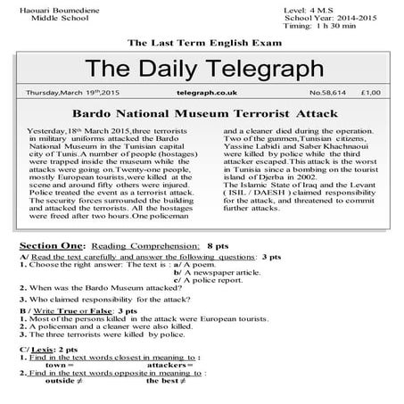 How to plan tests and exams according to the bem guide typology | PDF