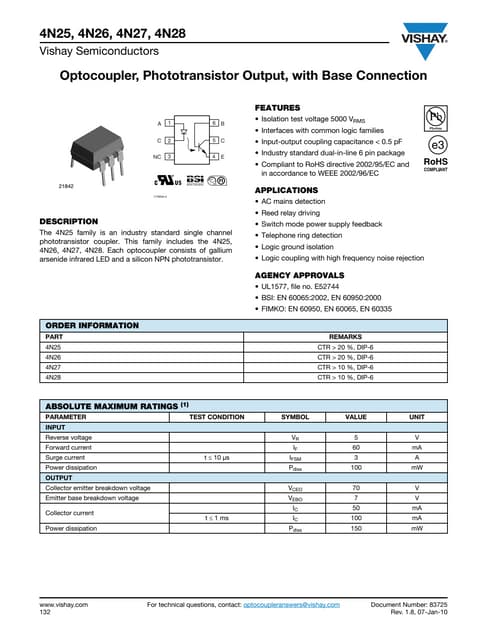 BPW77NA_08 - Datasheet - VISHAY | PDF
