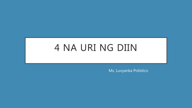 Mga uri ng diin | PPT