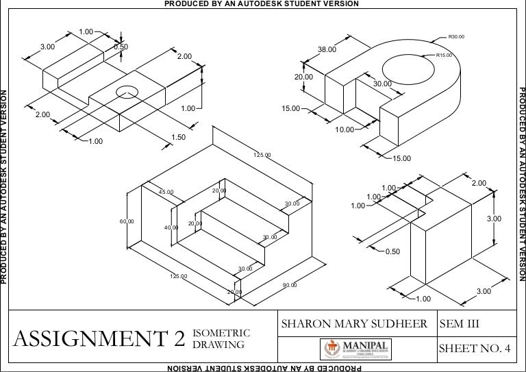 isometric blocks Autocad Project