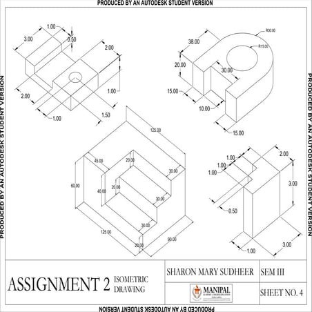 isometric blocks Autocad Project | PDF