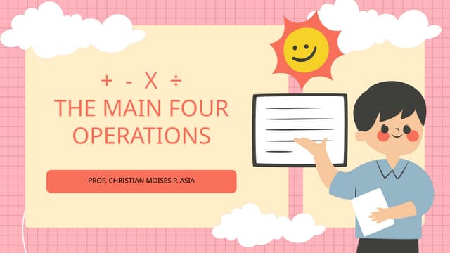 The four fundamental operations | PPTX