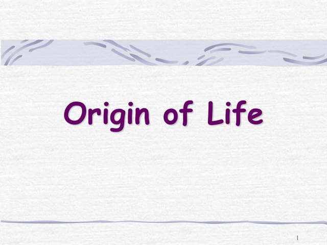Biogenesis | PPT