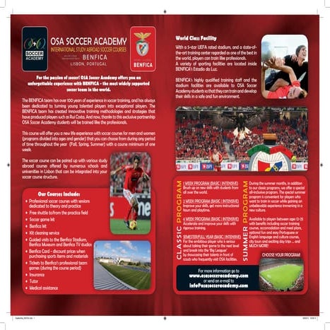 OSA & SLB Benfica soccer programs | PDF