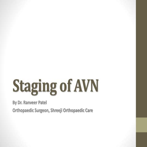 Avascular necrosis of femoral head classification | PPTX