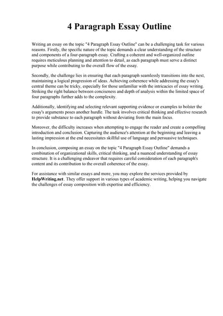 Example Of 5 Paragraph Essay.pdf | Homework and Study | Education