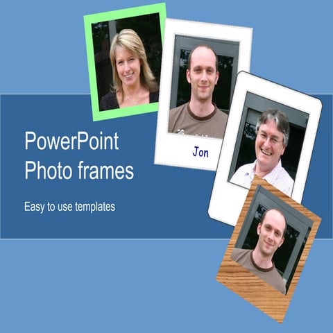 Power Point Templates - 4 photo frames | PPT