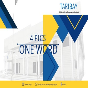 4 PICS 1 WORD game for the junior high school english class | PPTX