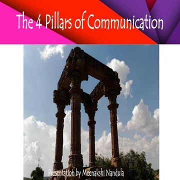 The 4 Pillars of Communication | PDF