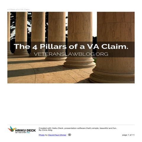 Prove these 4 Things in EVERY VA Service Connection Claim. | PDF