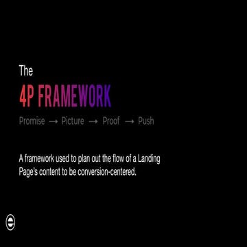 4 p landing page design framework | PDF