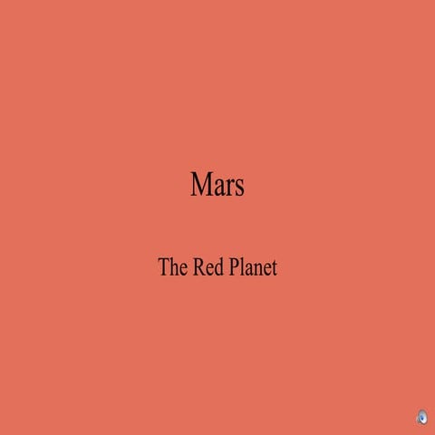4 planet Mars | PPT